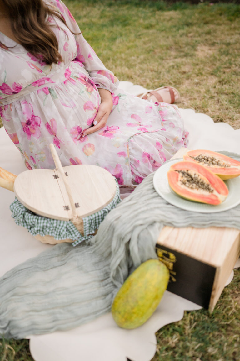 Rose Garden Pregnancy Announcement | Courtney Landrum